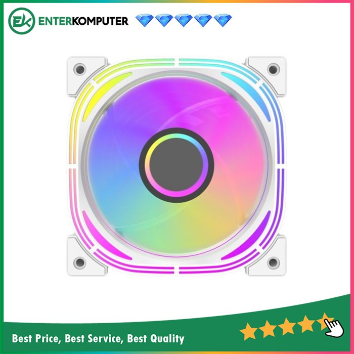 Jual Aigo DarkFlash Infinity 24 Pro White 12CM PWM ARGB Fan | Shopee ...