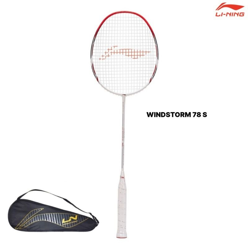 Jual Raket LiNing Badminton Racket Lining Windstorm 78S / 78 S White ...