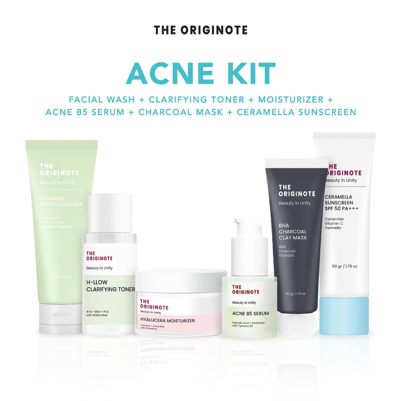 Jual SPECIAL BUNDLE 6in1 The Originote KIT Facial Wash Toner Serum ...