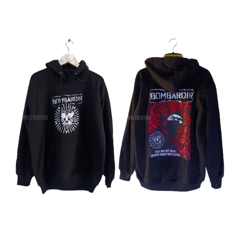 Jual Jaket Hoodie Band Punk Bombardir / Jaket Pria | Jaket Punk Jaket ...