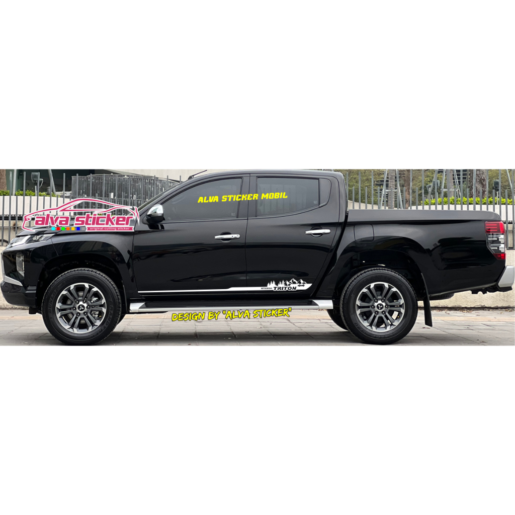 Jual sticker triton stiker list cutting body mobil mitsubishi triton ...