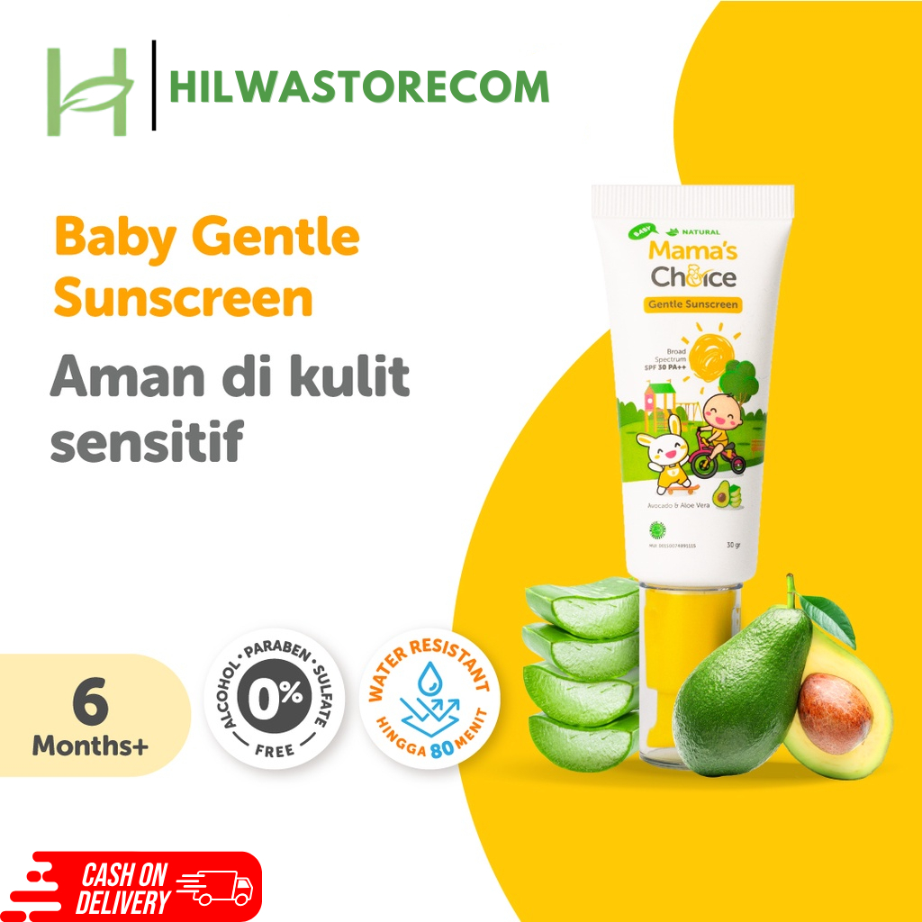 Jual SUNSCREEN ANAK & BAYI SPF30++ | MAMA'S CHOICE BABY GENTLE ...