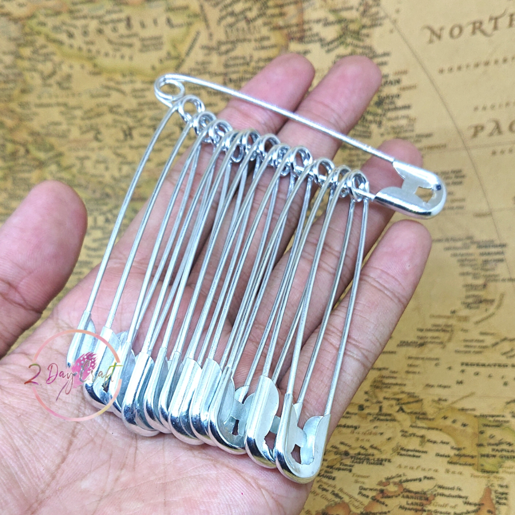 Jual 12pcs Peniti Besar ukuran 8,5cm - Peniti kasur - Peniti Jumbo ...