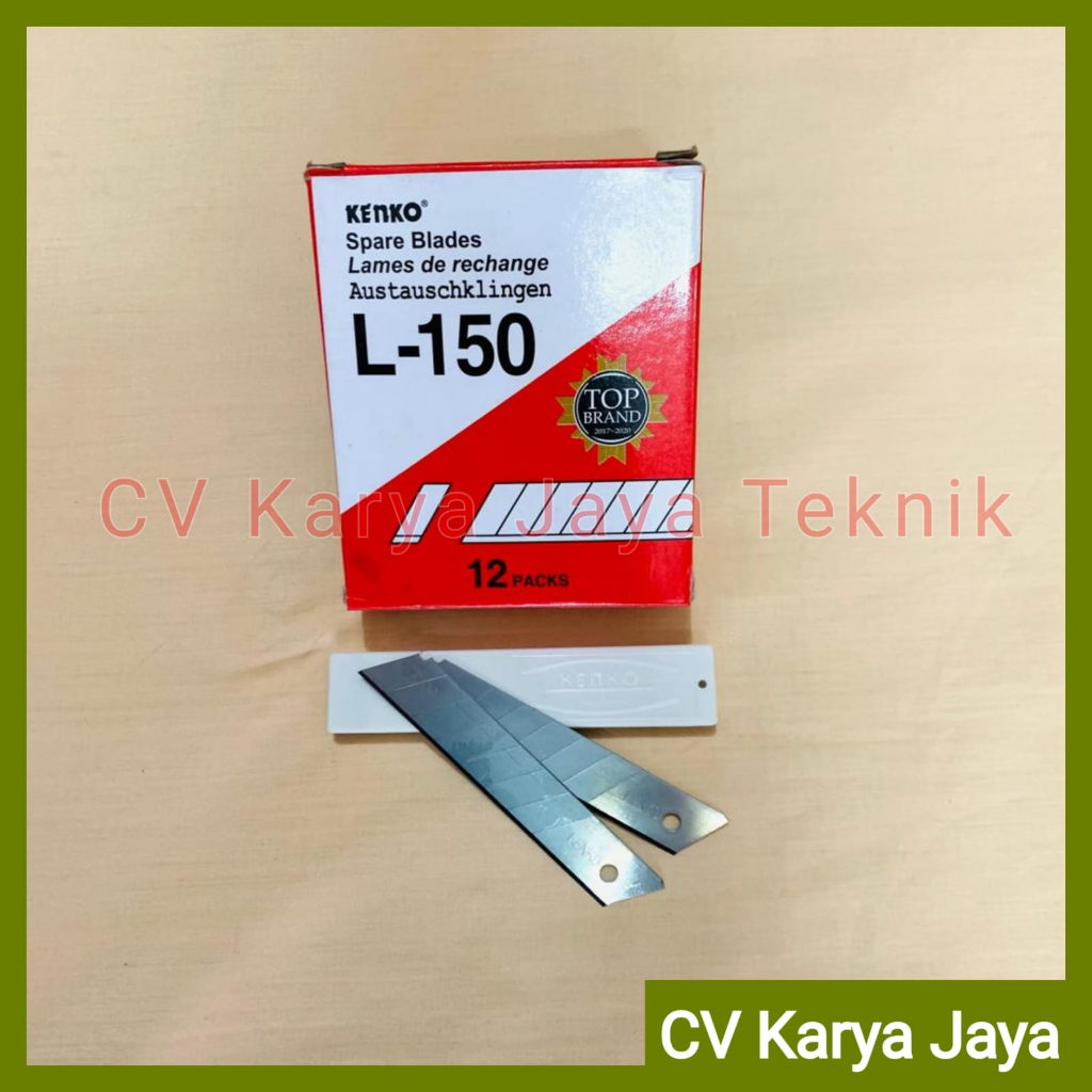 Jual Isi Cutter Kenko L-150 / Refill Mata Pisau Cutter Besar (1 tube= 5 ...