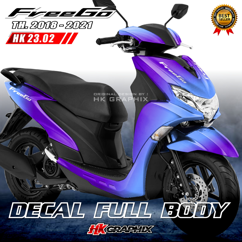 Jual COD Decal Sticker Full Body Yamaha FREEGO OLD 2018 2019 2020 2021 ...