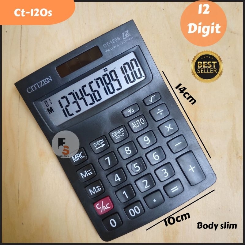 Jual Kalkulator Dagang Tanggung 12 Digit Kalkulator Calcukator Meja ...