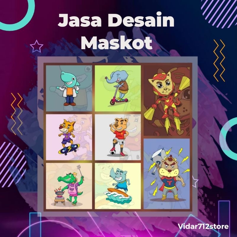 Jual Jasa Desain Maskot dan Ilustrasi Profesional | Shopee Indonesia