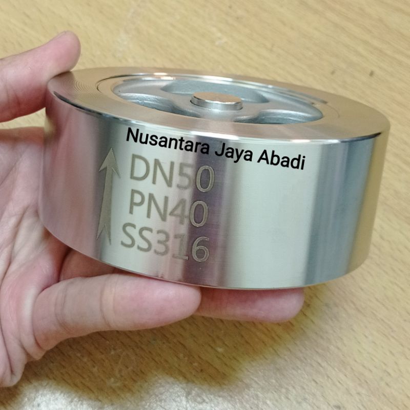 Jual Disco Check Valve DCV Stainless 316 PN 40 2 " inchi DN 50 Spring ...