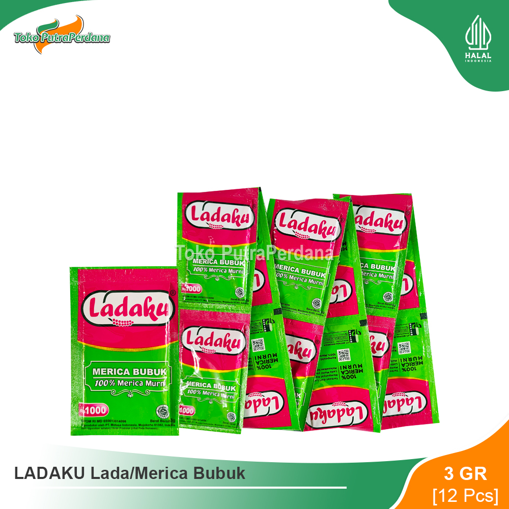 Jual LADAKU Merica Bubuk 3gr (12 Pcs) | Shopee Indonesia