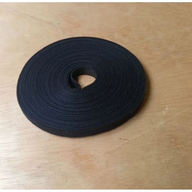 Jual velcro 10 meter lebar 1cm (hitam) | Shopee Indonesia