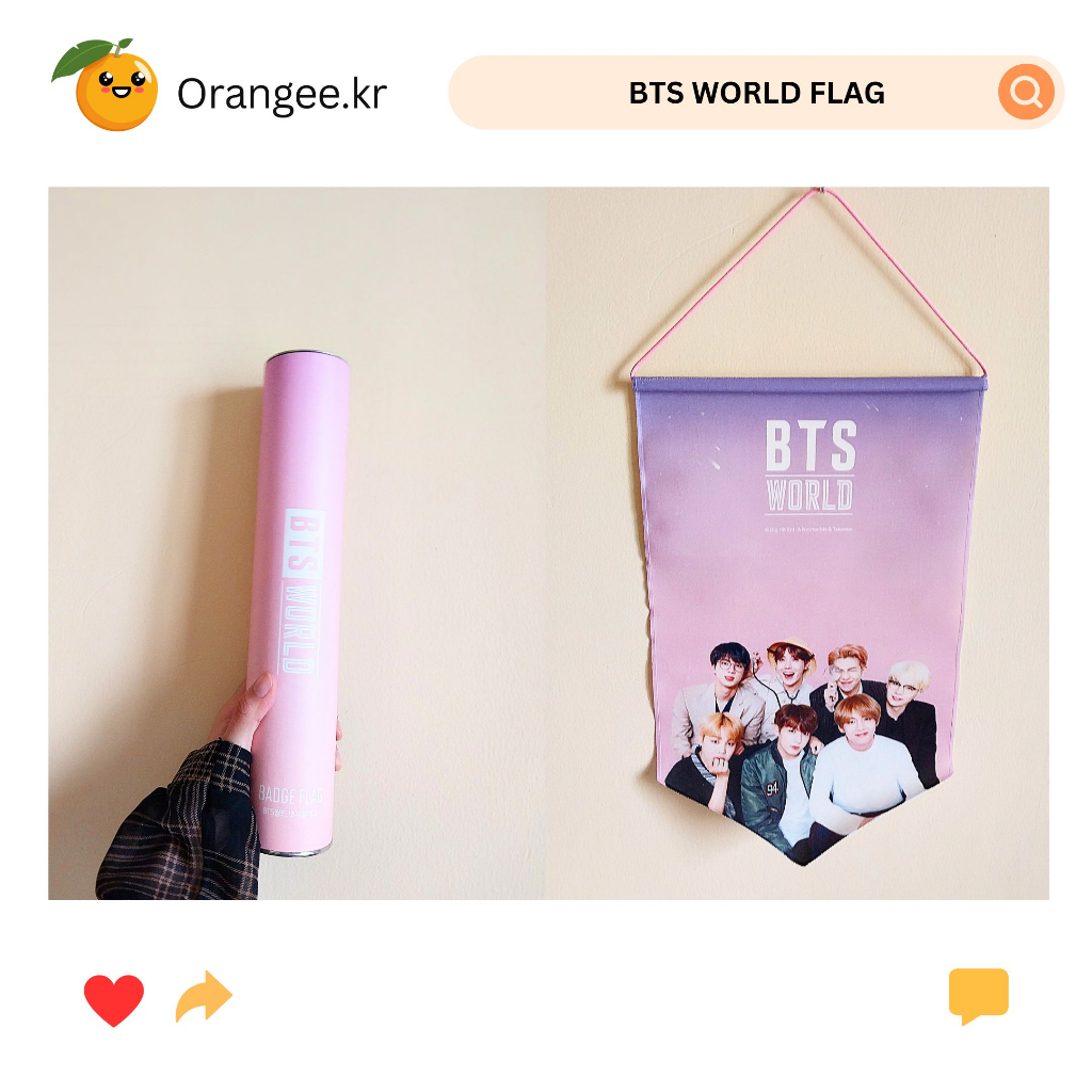 Jual [Ready Stock]BTS World Official Merchandise BTS World Badge Flag ...