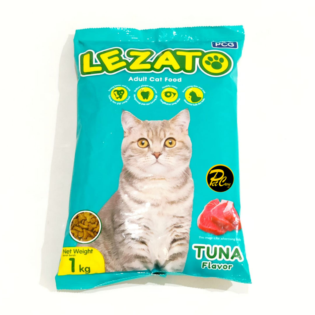 Jual LEZATO CAT FOOD TUNA FLAVOR MAKANAN KUCING 1Kg | Shopee Indonesia