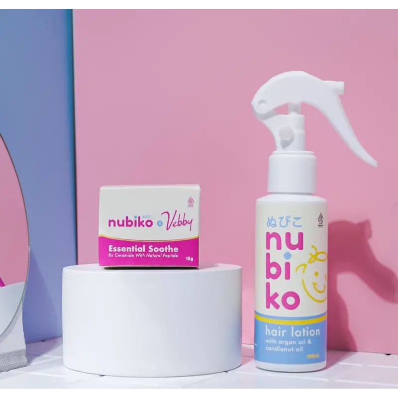 Jual Bundling Nubiko Essential Soothe Moisturizer & Nubiko Hair Lotion ...