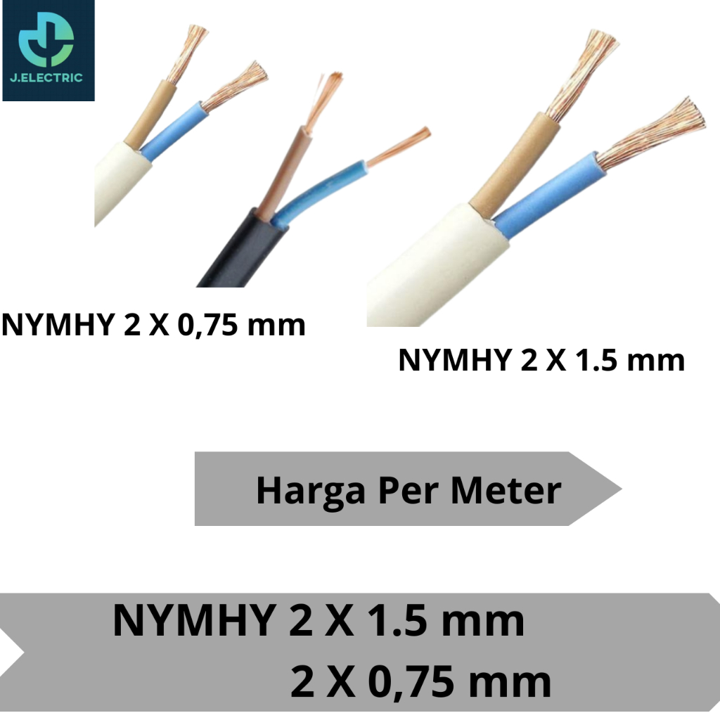 Jual Kabel NYMHY 2 X1.5mm 2 x 0,75mm Putih SNI ( HARGA PER METER ) | Shopee Indonesia