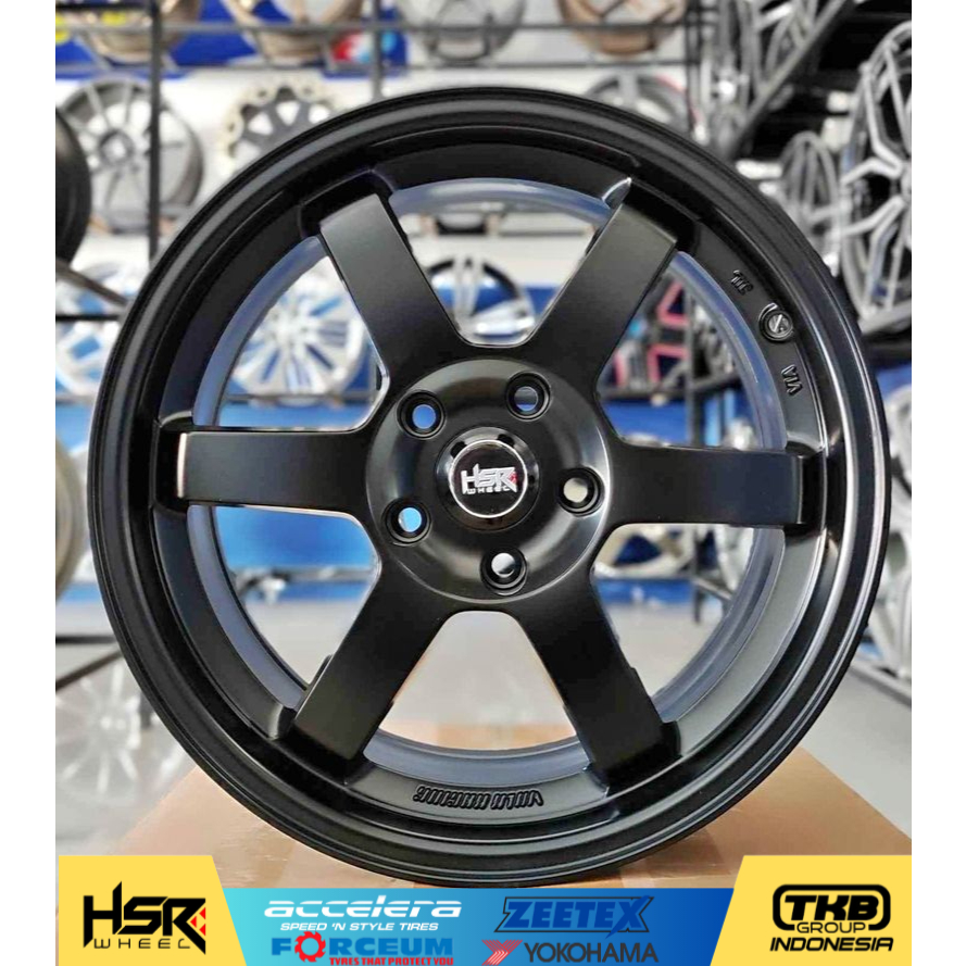 Jual velg hsr tokyo ring 17 baut 5 lebar 7,5 pelek mobil r17 model te37 xpander innova hrv ...