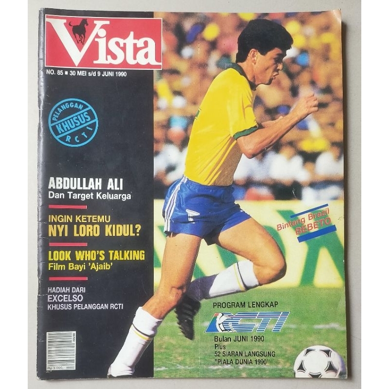 Jual Majalah VISTA 30 Mei 1990 : Cover Bebeto Brazil - Kylie Minogue ...