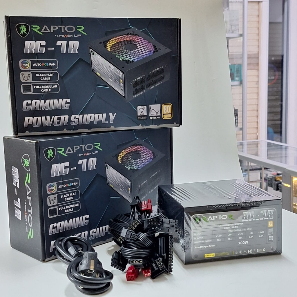Jual PSU Raptor RG-7R Gaming RGB 700W Modular 80+ Gold | Shopee Indonesia
