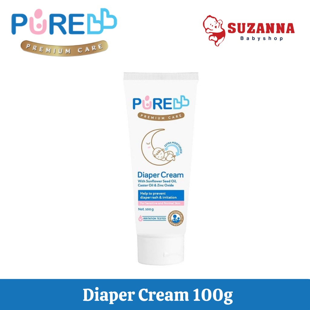 Jual Pure Baby Diapers -- Cream || 100 Gram | Shopee Indonesia