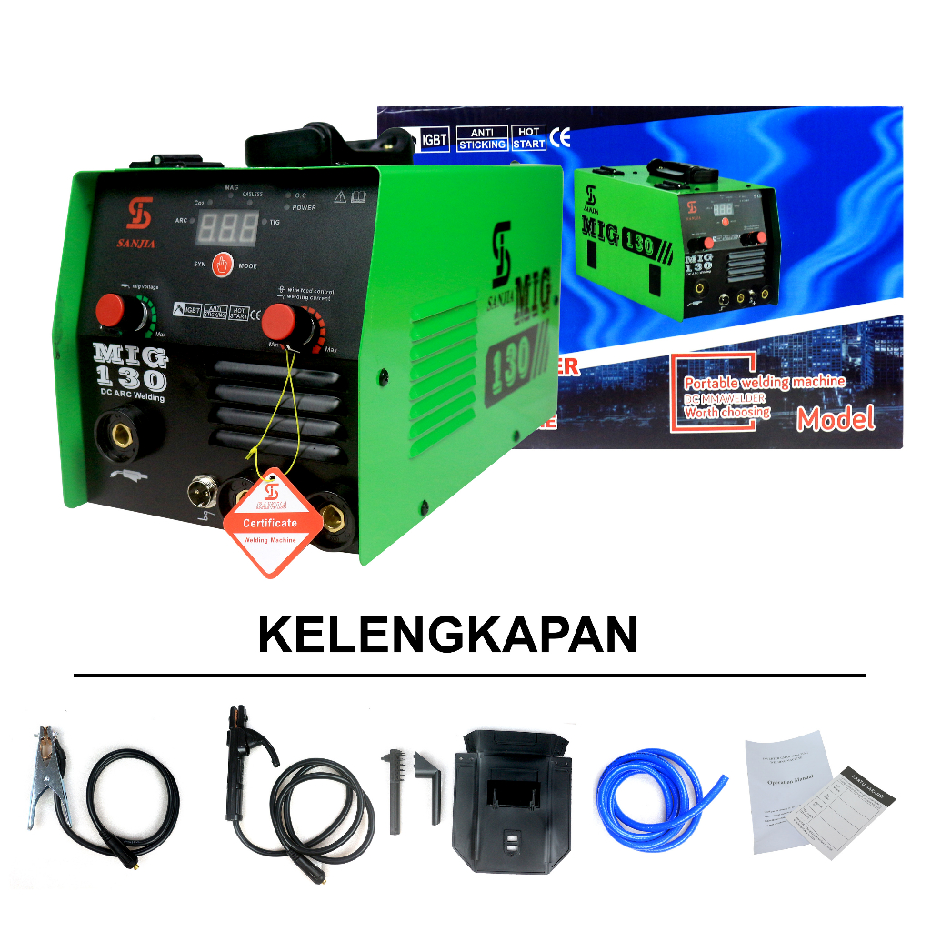 Jual Mesin Travo Las Listrik Inventer CO MIG/MMA 130 900Watt IGBT CO MIG/MMA Inverter Welding ...