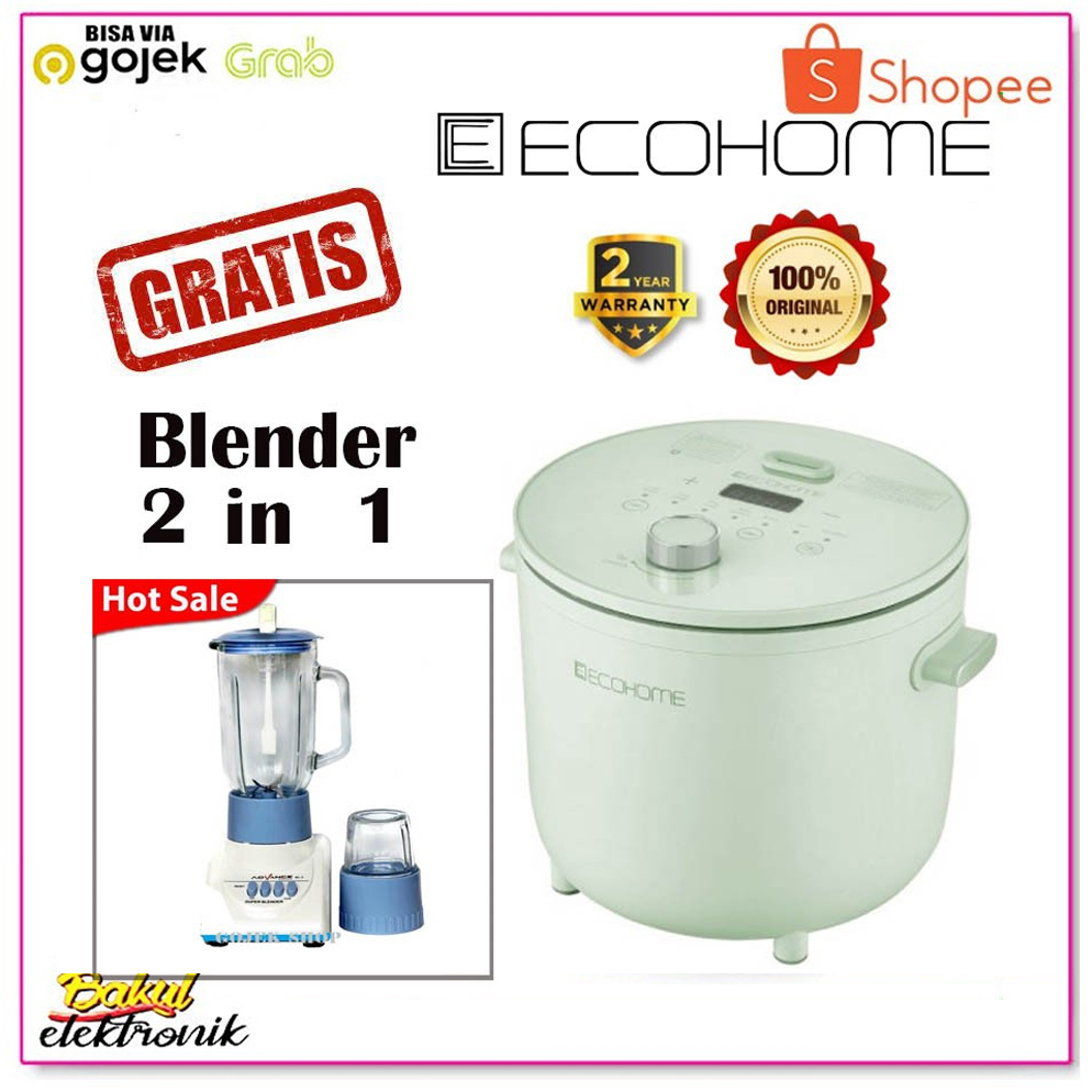 Jual ECOHOME ELS 777 RICE COOKER LOW SUGAR Nasi Lebih Sehat - 2 Liter ...