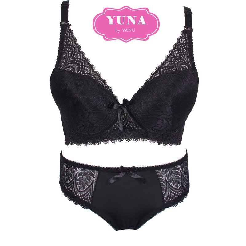 Jual YUNA | Size 34B - 40B | Set Bra Kawat Brukat YUNA 329 | Bra dan Cd ...