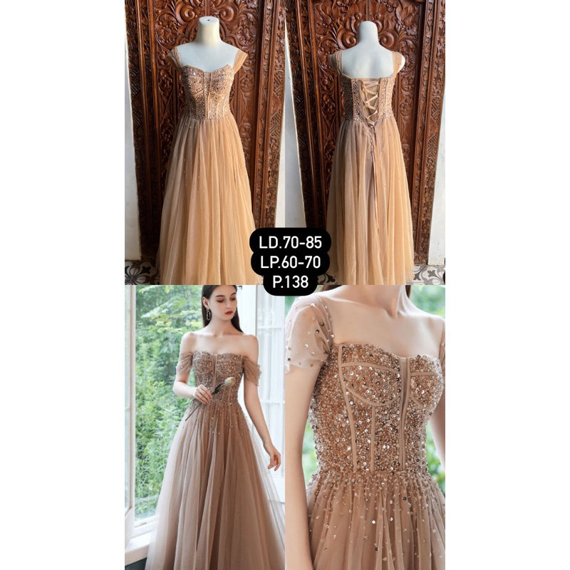 Jual wedding gown gaun pengantin longdress brukat lace | Shopee Indonesia