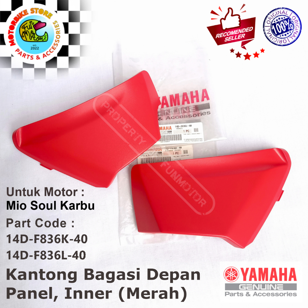 Jual Kantong Bagasi Depan Warna Merah MIO SOUL Original Yamaha (YGP ...