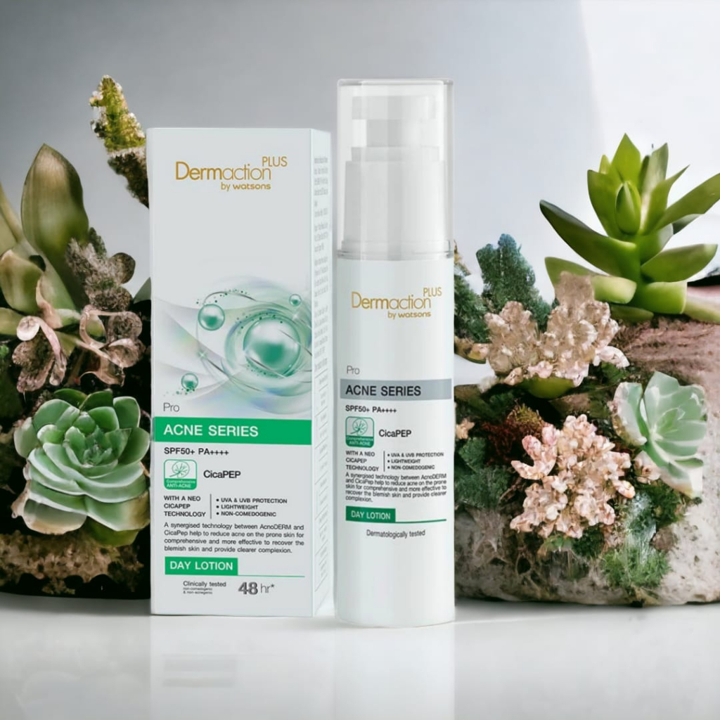 Jual DERMACTION PLUS BY WATSONS ACNE SERIES SPF50+ PA+++ DAY LOTION ...