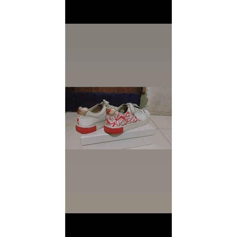 Jual Sepatu Jackson warna merah putih pria / wnita juga bisa | Shopee ...