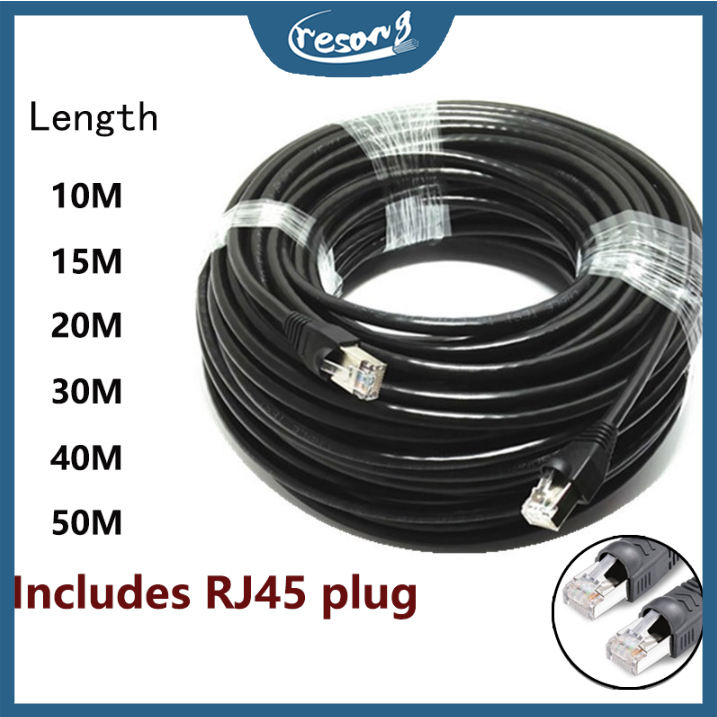 Jual Resong 10M 20M 30M Cat6 RJ45 1000mbps Kabel Ethernet UTP Kabel ...