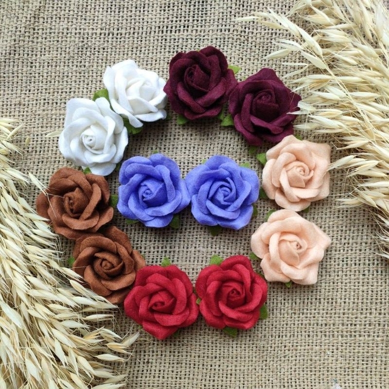 Jual Bunga mawar flanel bunga Mahar bahan mahar estetik bunga rustic ...