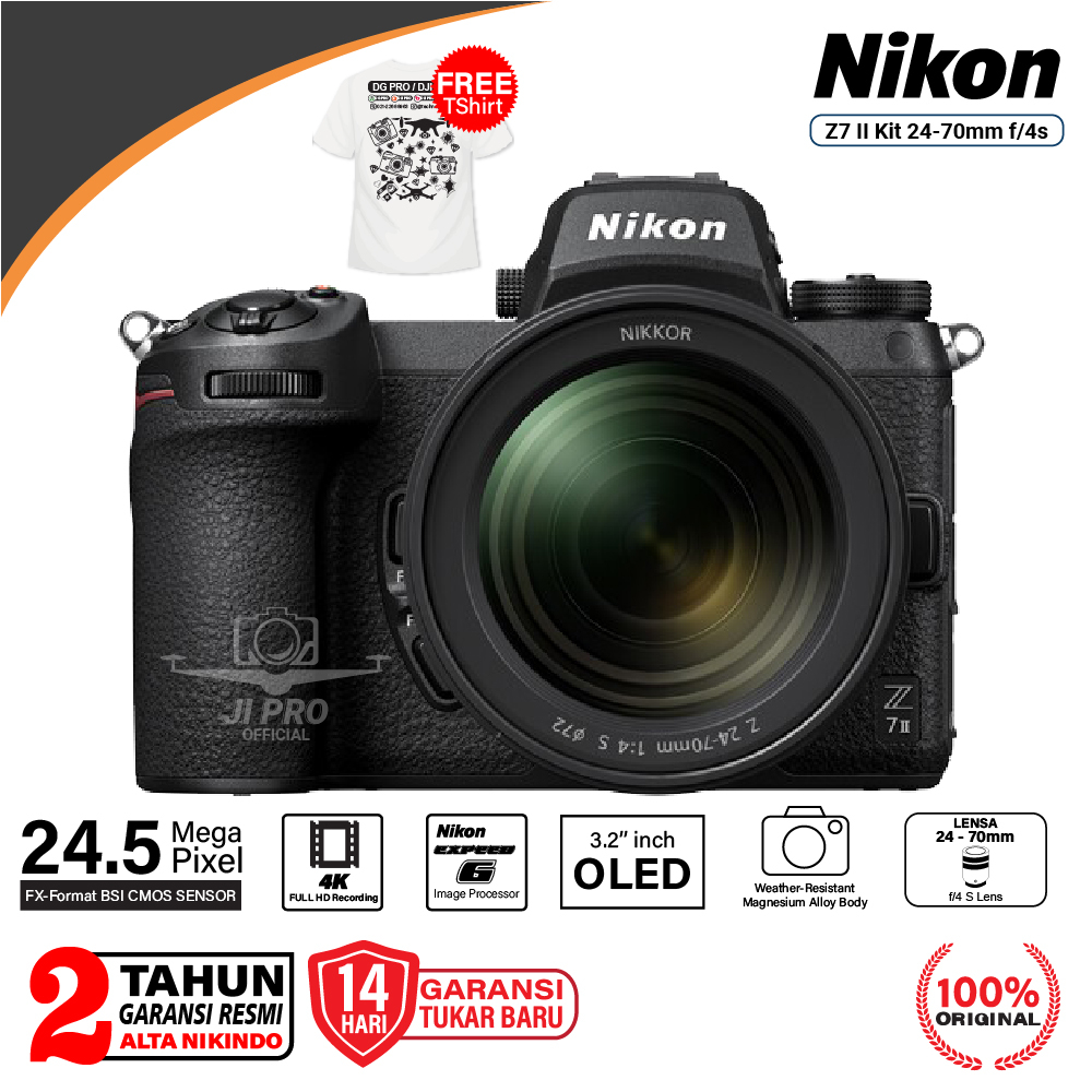 Jual Nikon Z7 II - Z7II Nikon Mark II Kit Z 24-70mm f/4 S Mirrorless ...