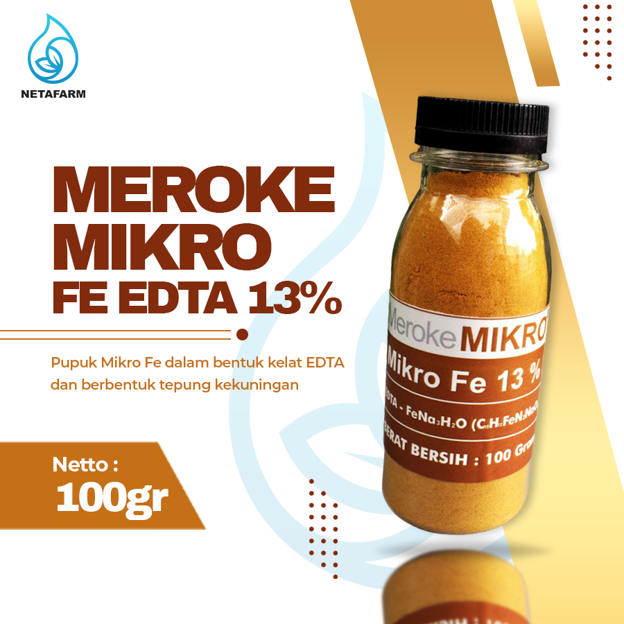 Jual Meroke Mikro Fe EDTA 13% Nutrisi Mikro Besi - Kemasan 100 gr ...