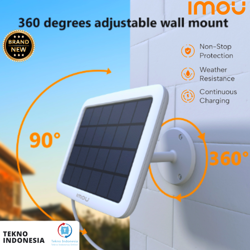 Jual IMOU Solar Panel Surya untuk Kamera CCTV Imou Cell 2 dan Cell Go ...
