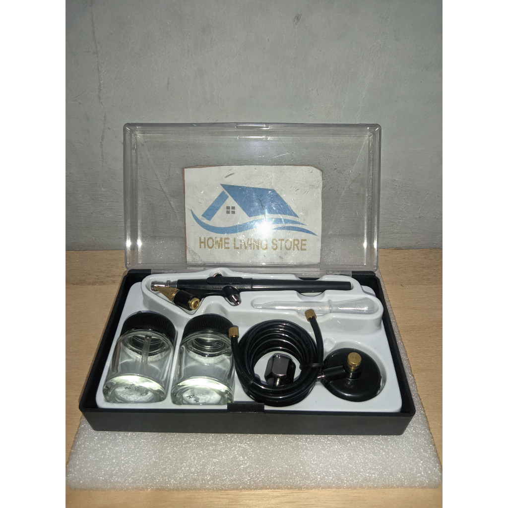 Jual spet angin kompresor air bruce spray Gun Sandblaster Kit 0,8mm ...
