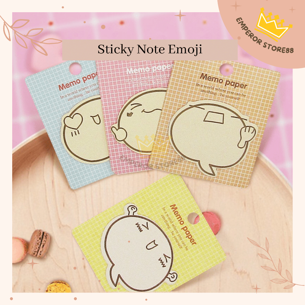 Jual Sticky Note Emoji Memo Emoticon / Karakter Emoji Lucu Cute ...