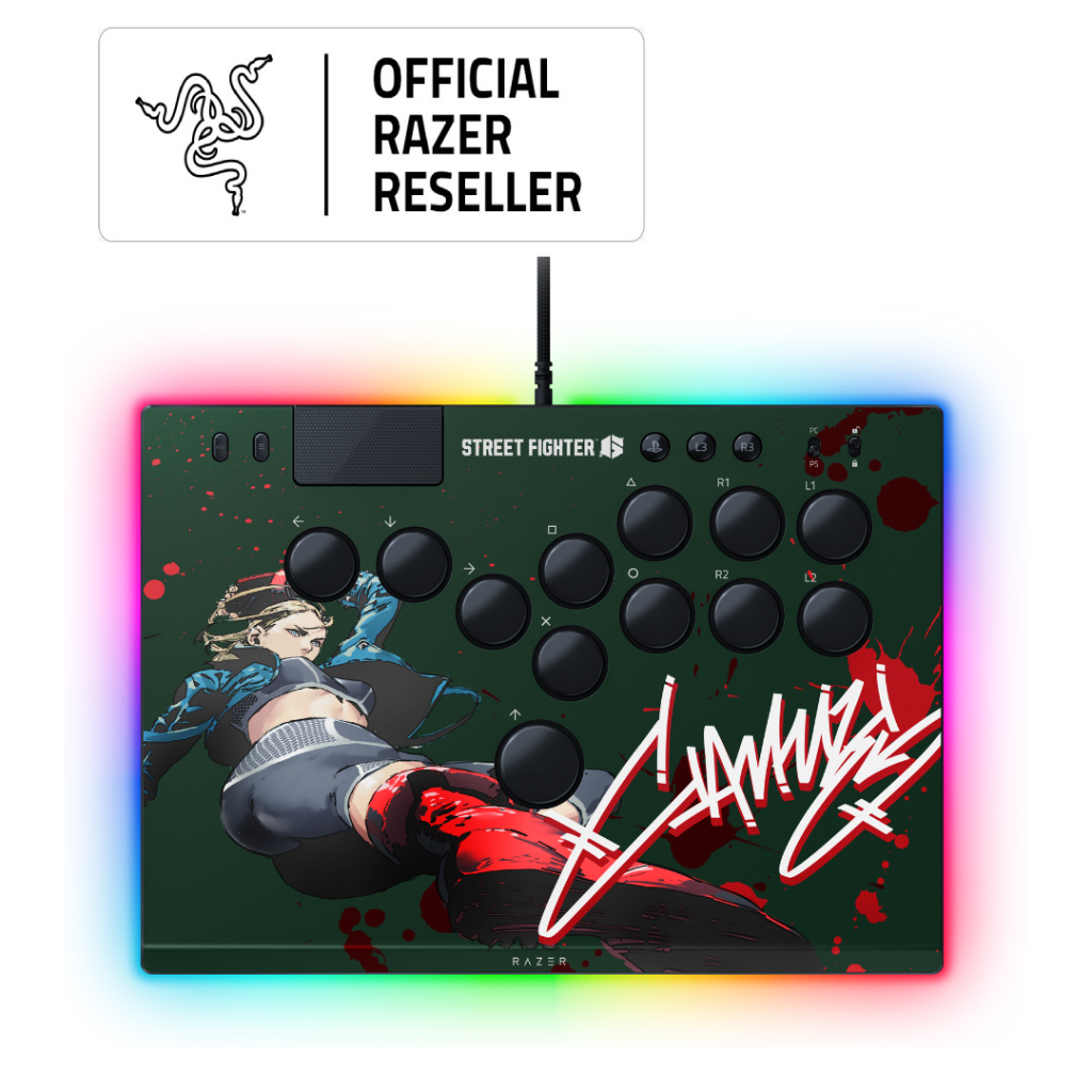 Jual Razer Kitsune - Cammy - SF6 All-Button Optical Arcade Gaming ...