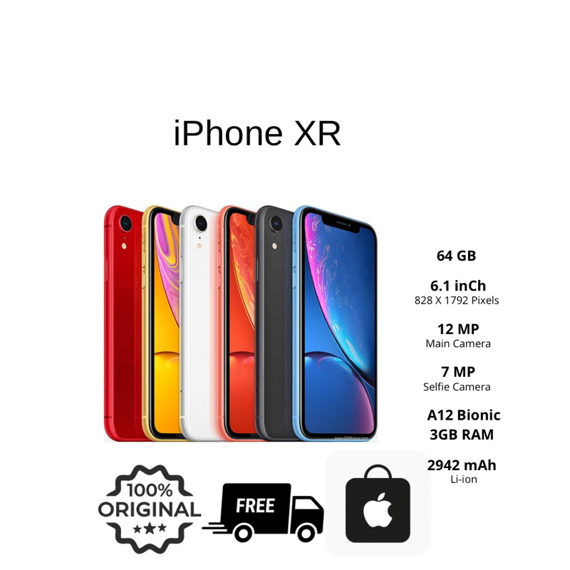Jual HANDPHONE IPHONE XR 64GB INTERNASIONAL | Shopee Indonesia