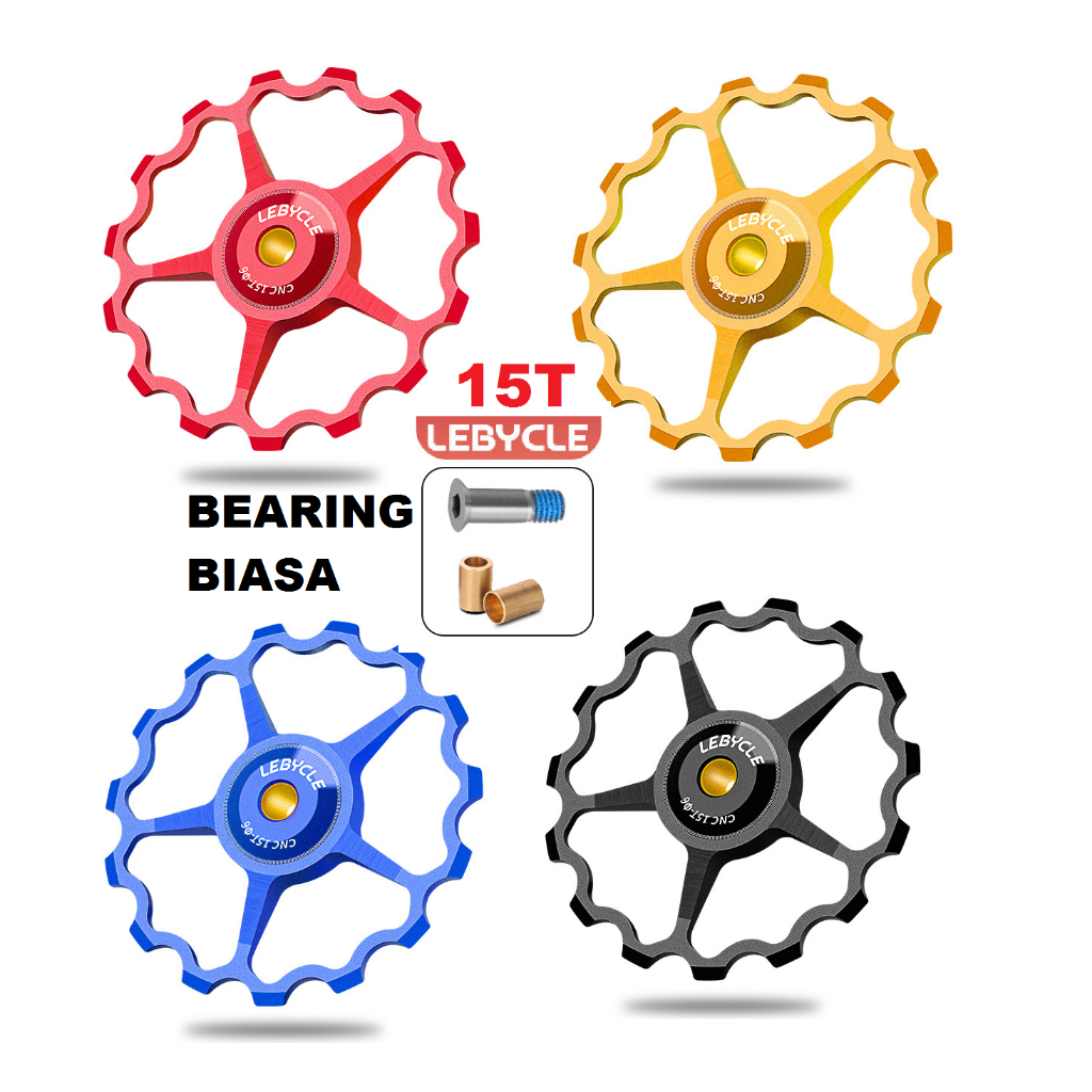 Jual PULLEY RD 15T BEARING CNC SEALED JOCKEY WHEEL REAR DERAILLEUR RODA ...