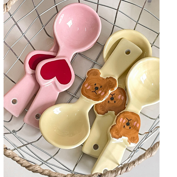 Jual BEAR & LOVE Soup Spoon/Cute Spoon/Korean Spoon/Soup Laddle/Sendok ...