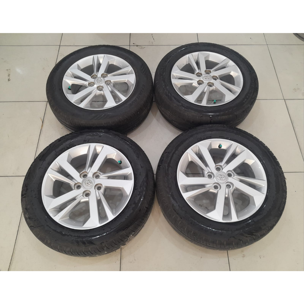 Jual velg mobil bekas copotan std new avanza ring 15 lebar 5,5 pcd 5x100 + ban 185 65 r15 ...