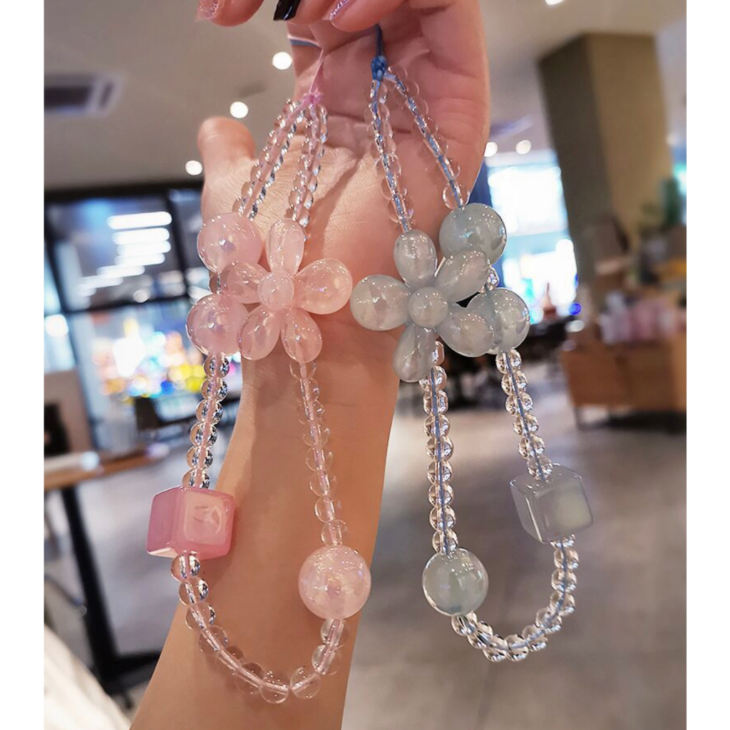 Jual Tali Rantai HP Motif Bunga Manik-Manik Universal Lanyard | Shopee ...