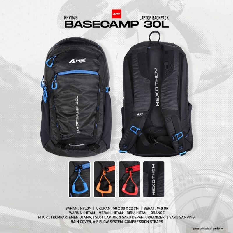 Jual Tas ransel Rei Basecamp 30 Liter Arei Outdoorgear Laptop Backpack ...