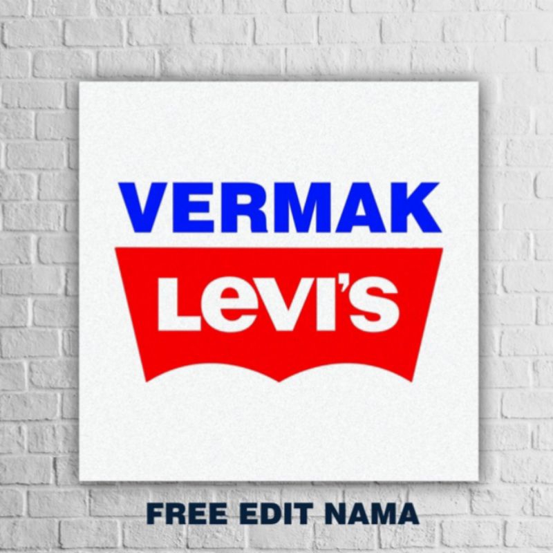 Jual SPANDUK VERMAK LEVIS FREE CUSTOM DESAIN | Shopee Indonesia