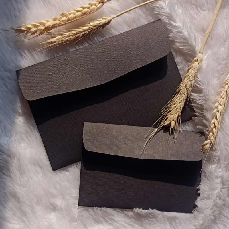 Jual AMPLOP HITAM BLACK SERIES AMPLOP BLACK PAPER DAN WAX SEAL | Shopee ...