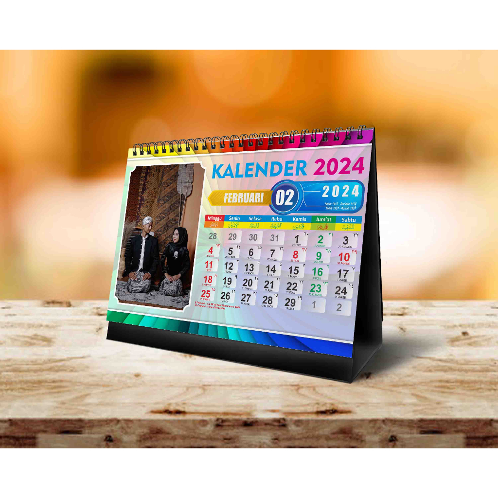 Jual kalender duduk | kalender meja | kalender 2024 | kalender custom ...