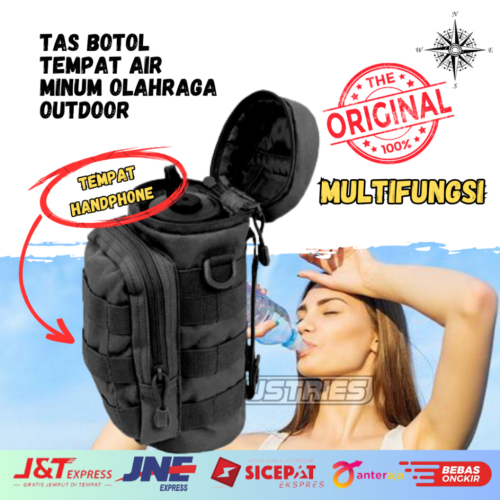 Jual Tas botol minum tactical multifungsi casing handphone pinggang ...