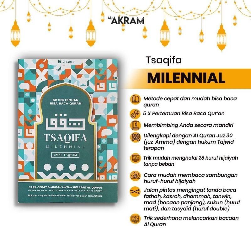 Jual BUKU TSAQIFA MILENIAL PANDUAN CARA CEPAT BACA AL QURAN AL AKRAM | Shopee Indonesia