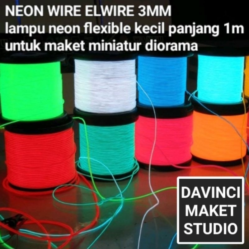 Jual Lampu Neon ELWIRE 100cm Miniatur Maket Diorama - Neon Tube Driver ...