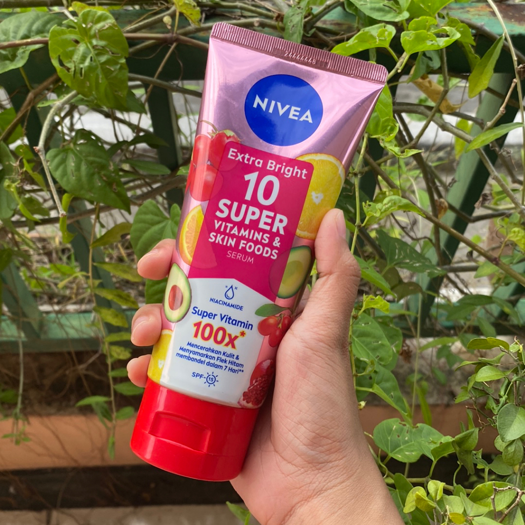 Jual NIVEA Extra Bright 10 Super Vitamin & Skin food Serum 180 ml ...